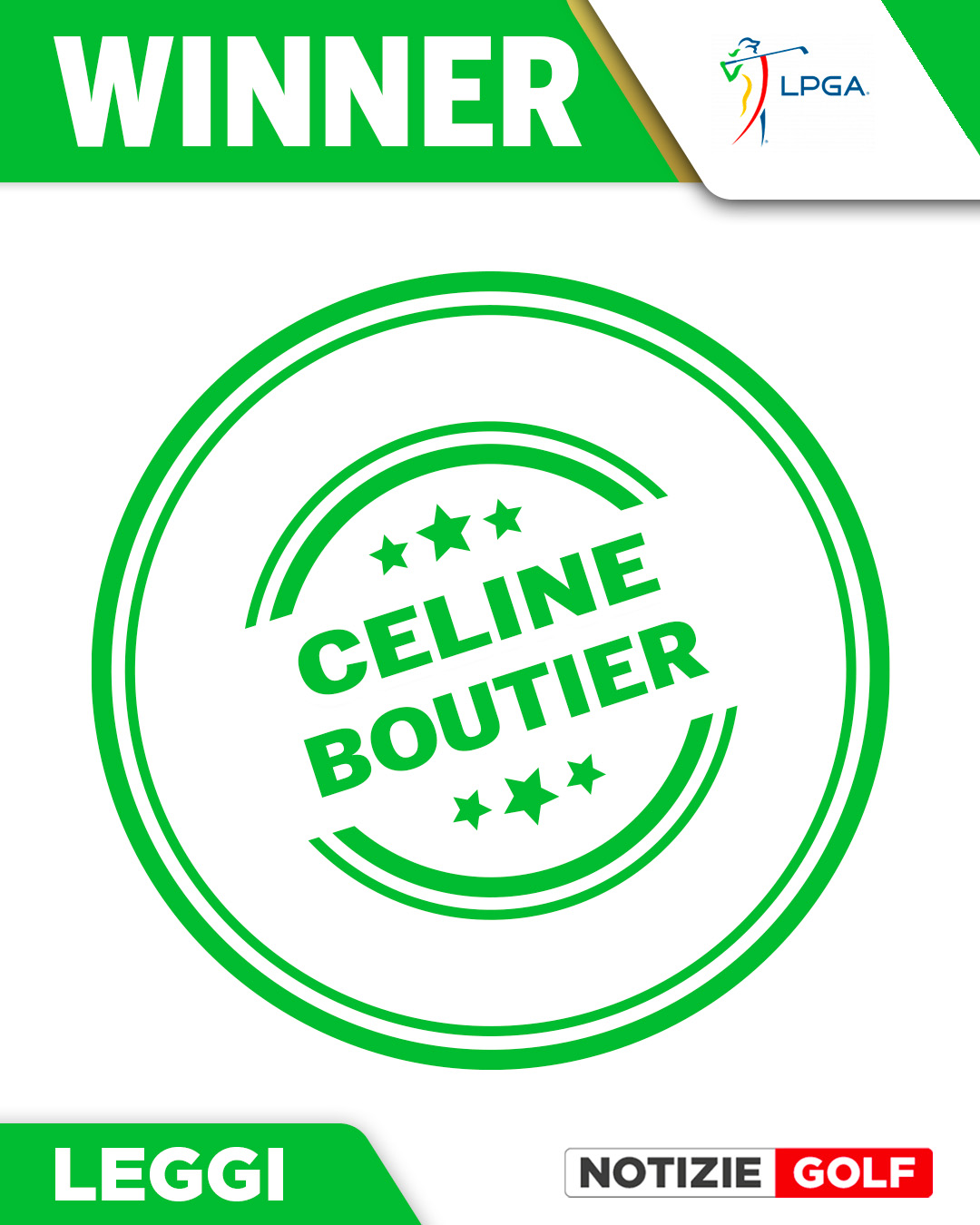 Celine Boutier, che rimonta! Vince lo ShopRite LPGA - GARE - NOTIZIE GOLF